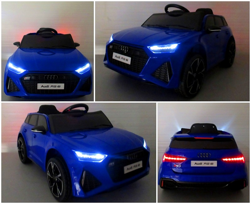 AUDI RS6 GT Niebieski Auto na akumulator EVA Skóra pilot > Sklep ...